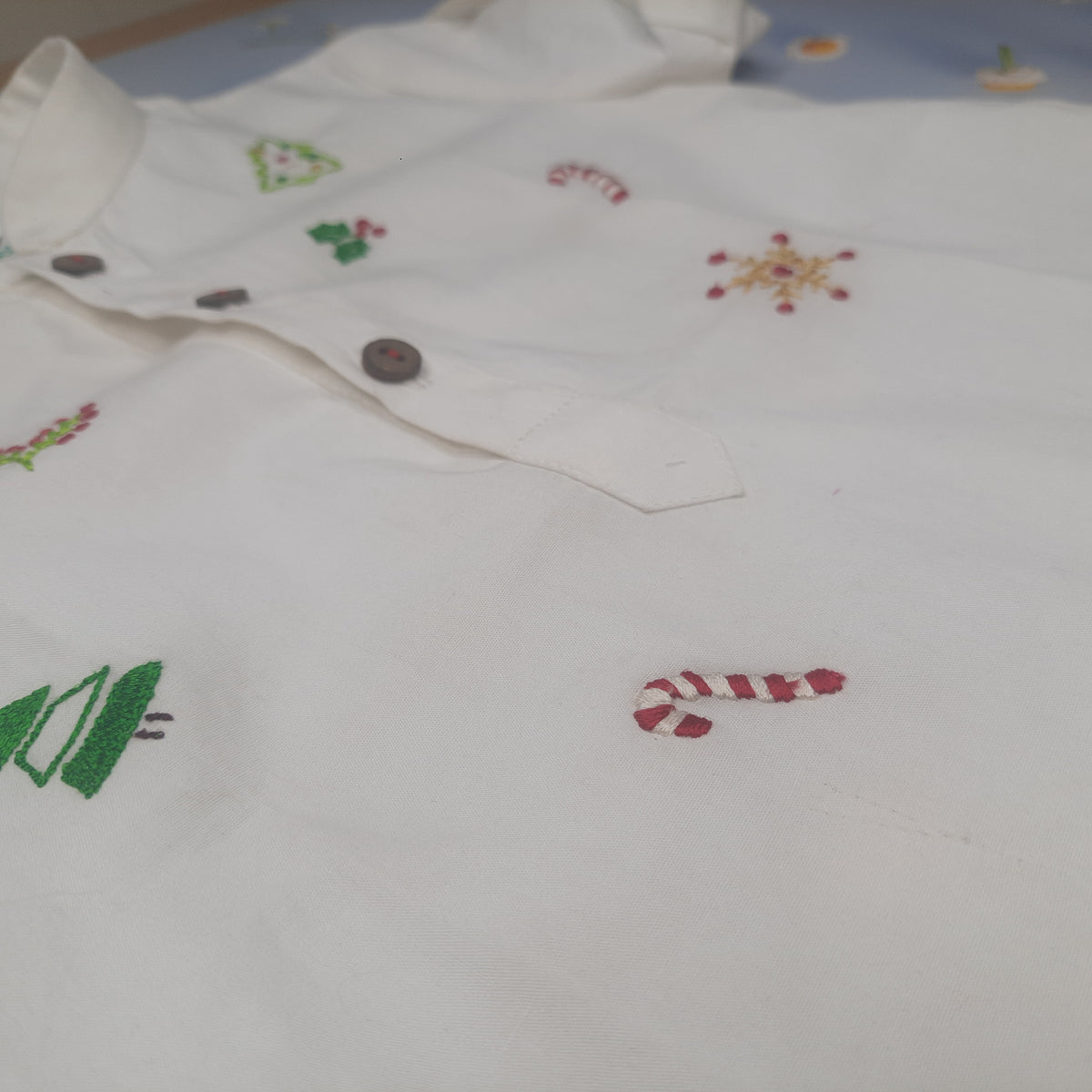 Organic Cotton Embroidered Shirts - Merrymas – KEEBEE ORGANICS