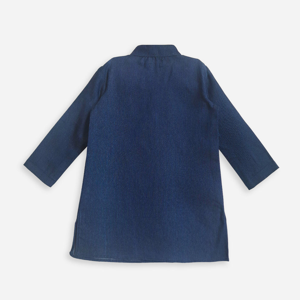 Keebee Tencel Embroidered Kurta - Fishes – KEEBEE